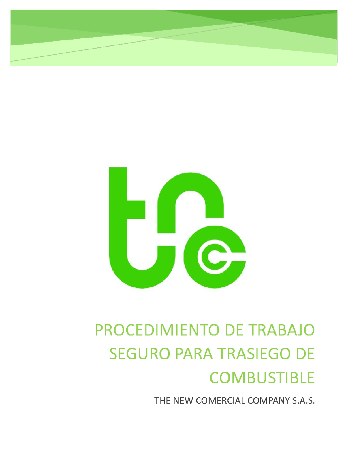 9. PR-011 PTS Trasiego DE Combustible final - PROCEDIMIENTO DE TRABAJO ...