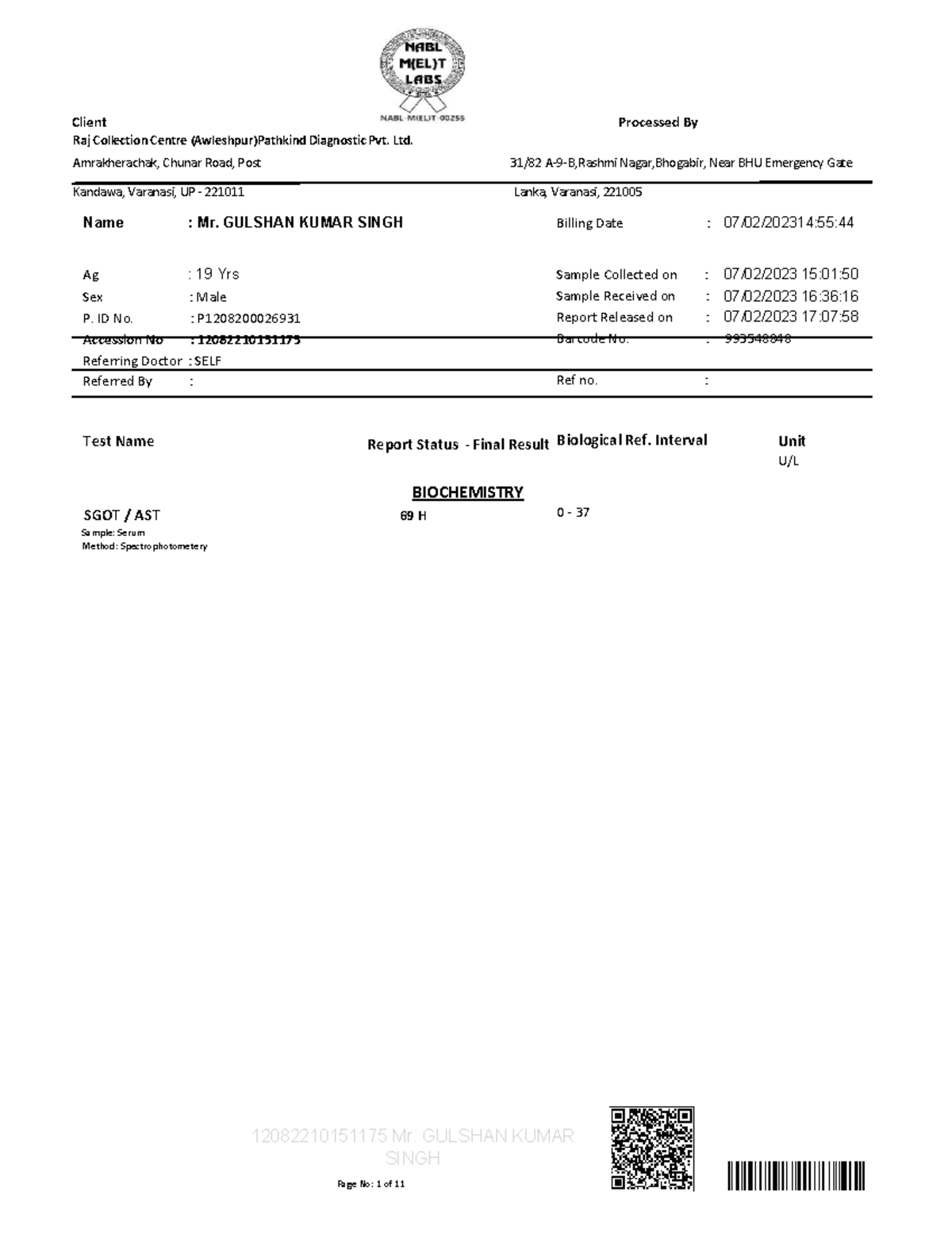 Frm Patient View All Report.aspx Gulshan JJ - Raj Collection Centre ...