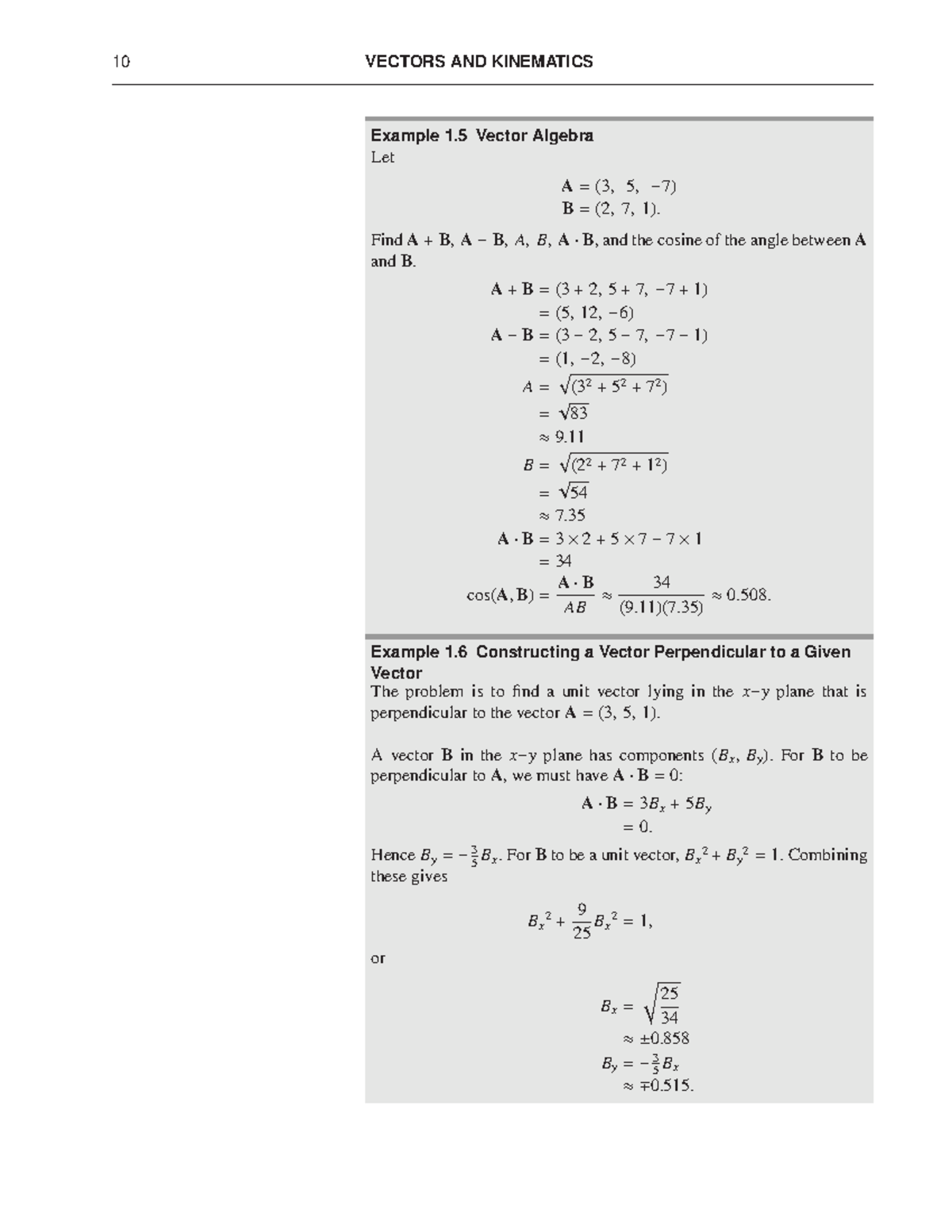Text notes from mechanic study material - 10 VECTORS AND KINEMATICS ...