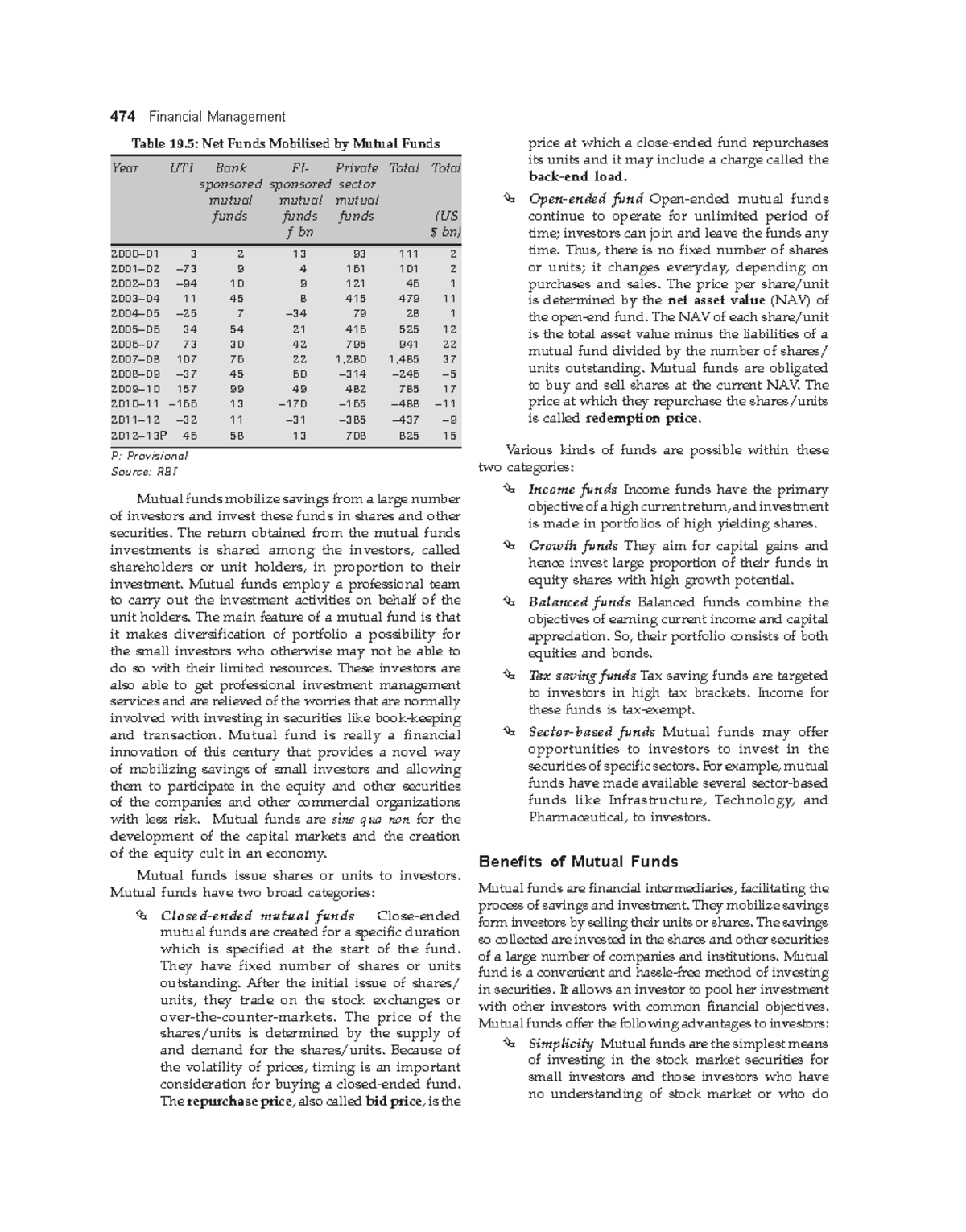 Financial-management-167 - 474 Financial Management Table 19: Net Funds ...