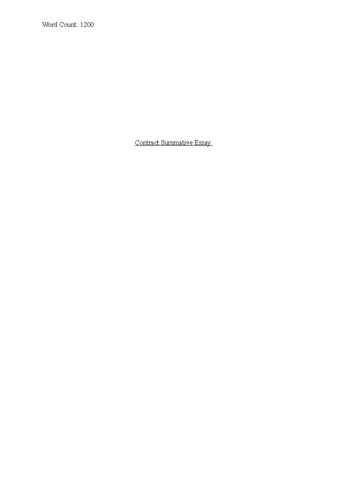 Contract summative commercial contract certainty - Contract Summative ...