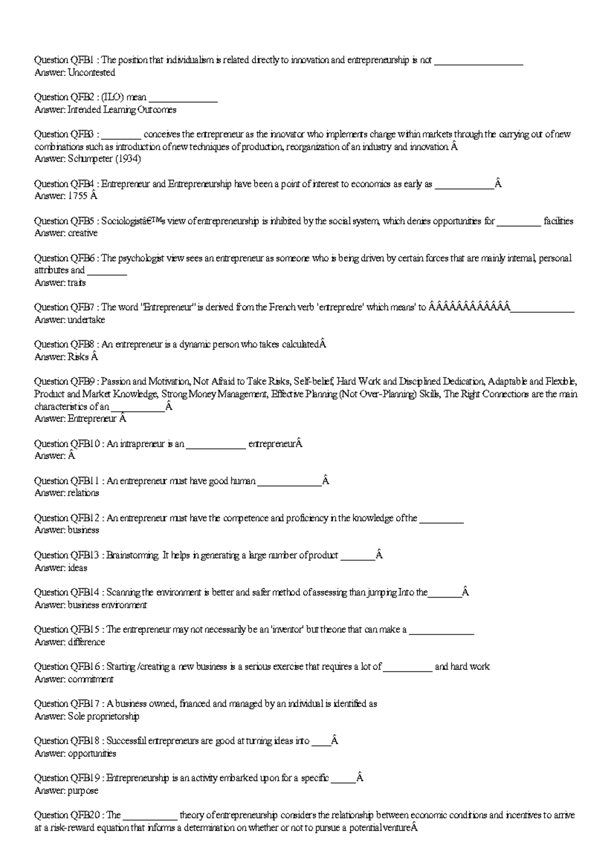 GST204 2017 - Past questions - Question QFB1 : The position that ...