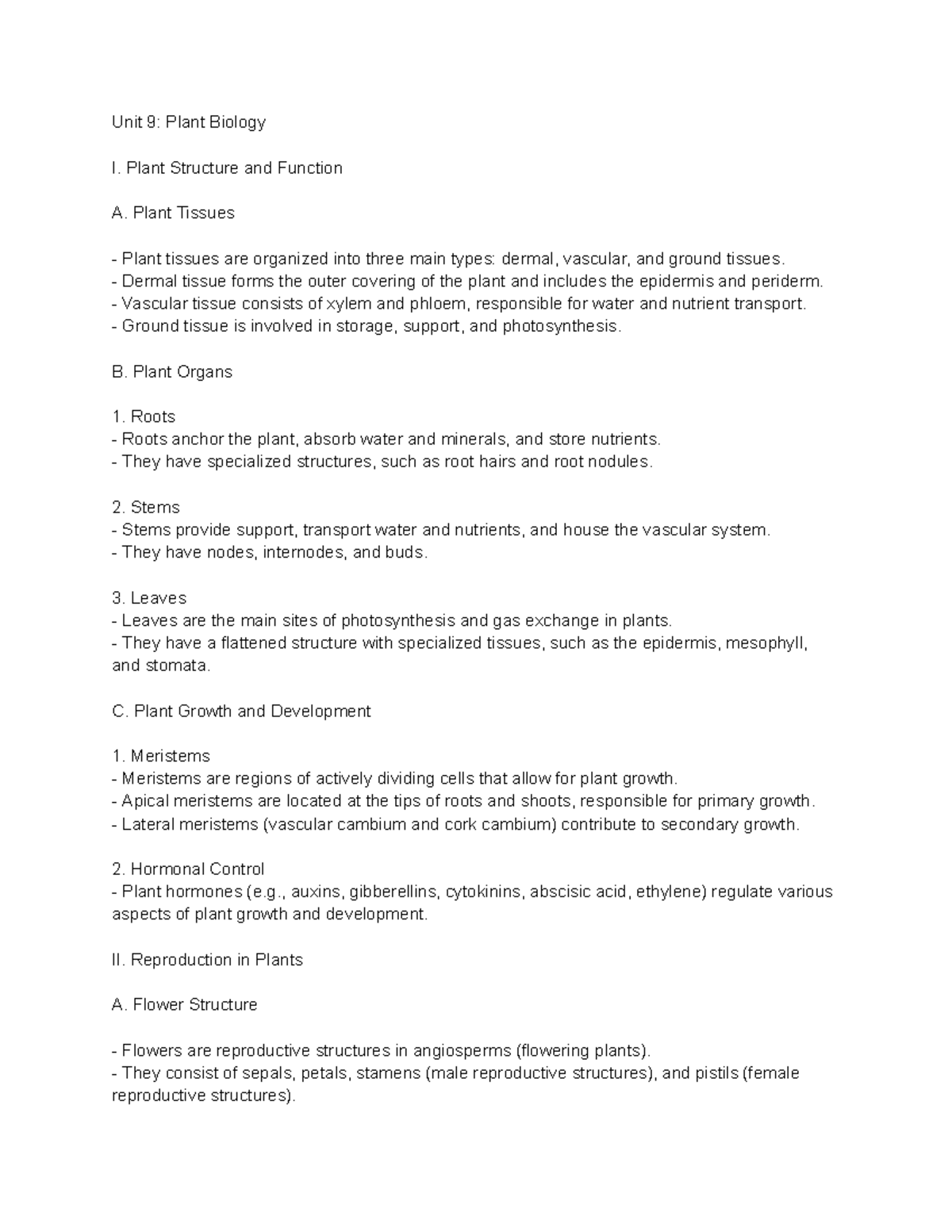 AP BIO 9 - Basic overview of topics covered in AP Biology unit 9 - Unit ...