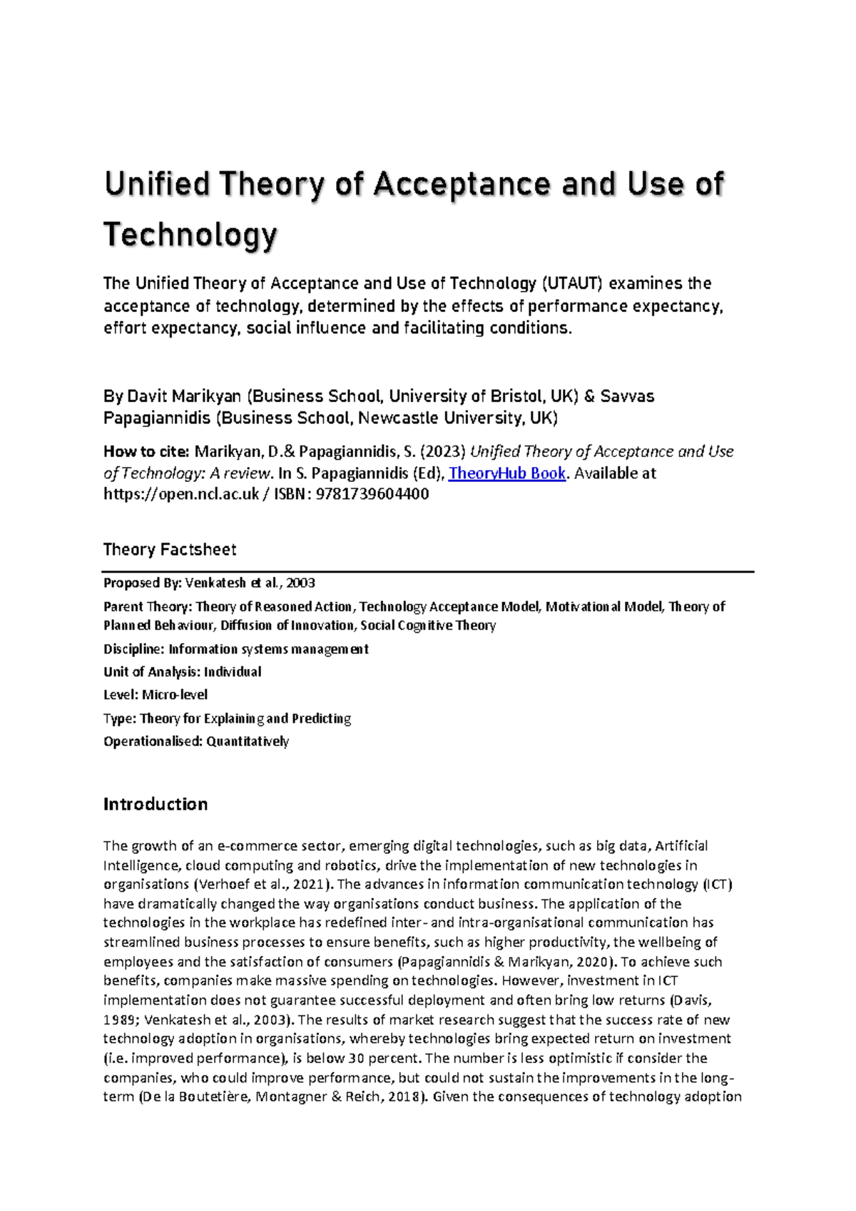 Inbound 3038733394133196750 - Unified Theory of Acceptance and Use of ...