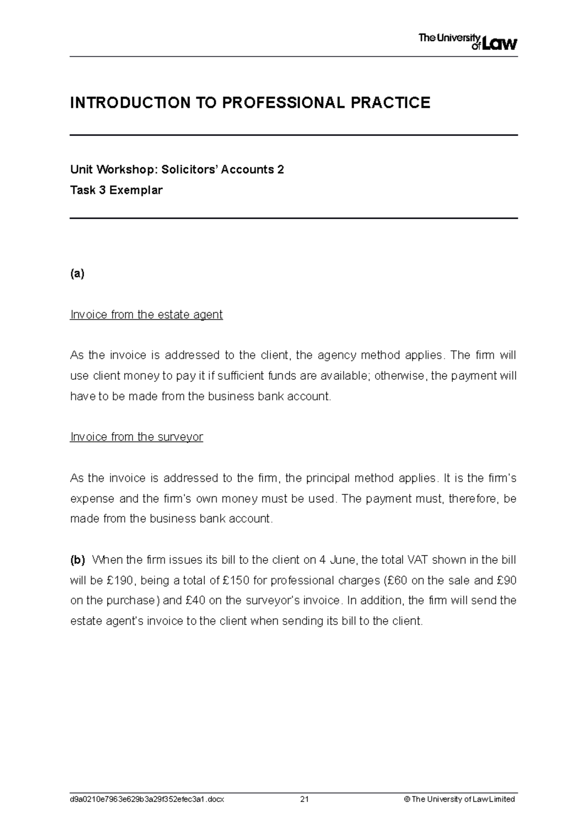 2122 ipp ws solicitors accounts 02 ce02 task 03 exemplar - INTRODUCTION ...