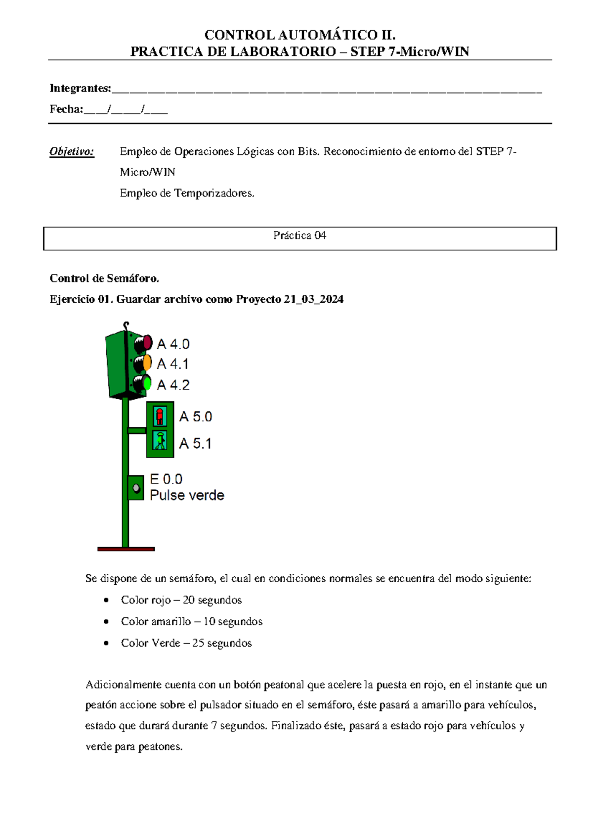 Practica 04 Control AUTOMATICO - CONTROL AUTOMÁTICO II. PRACTICA DE ...