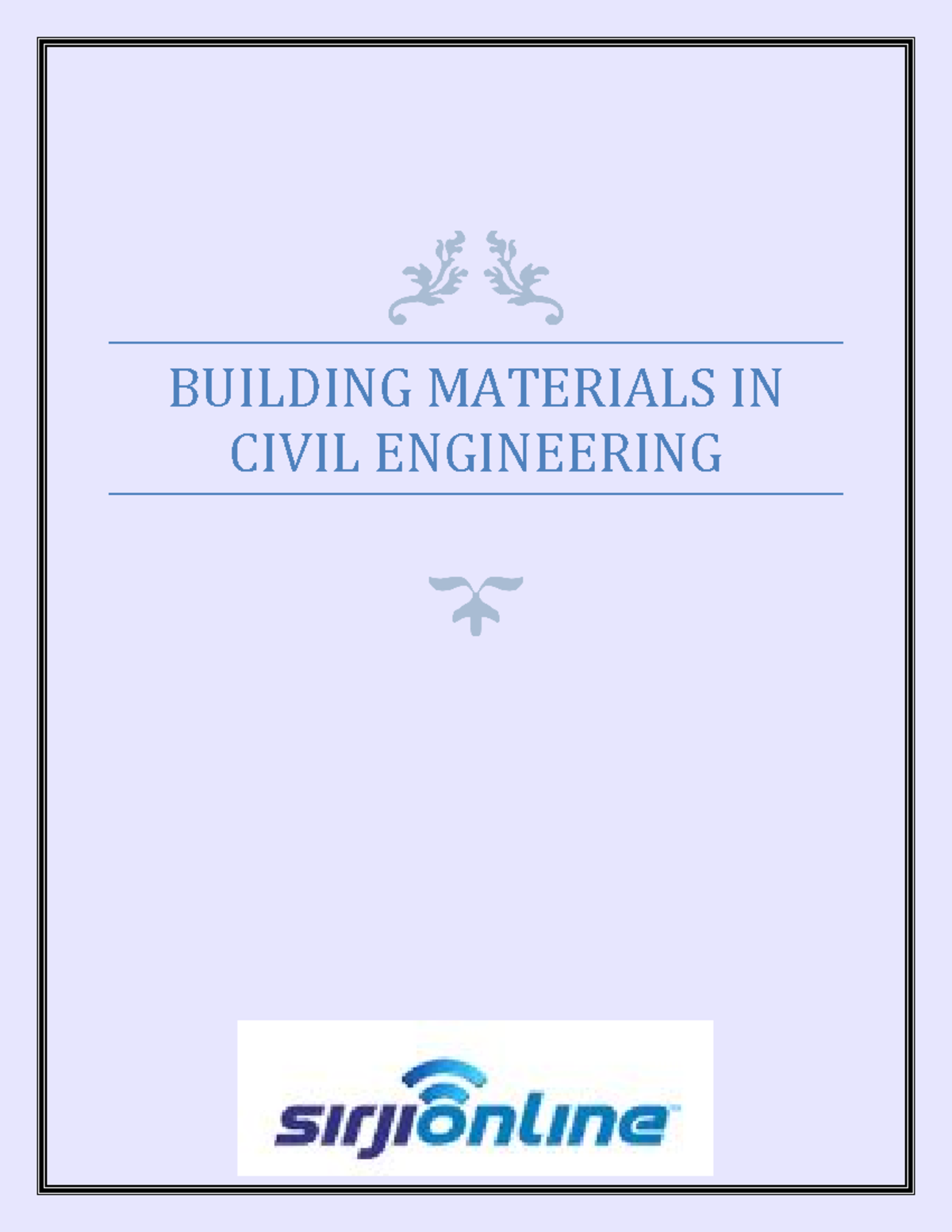 Building Materials BMC-1 - BUILDING MATERIALS IN CIVIL ENGINEERING CH-1 ...