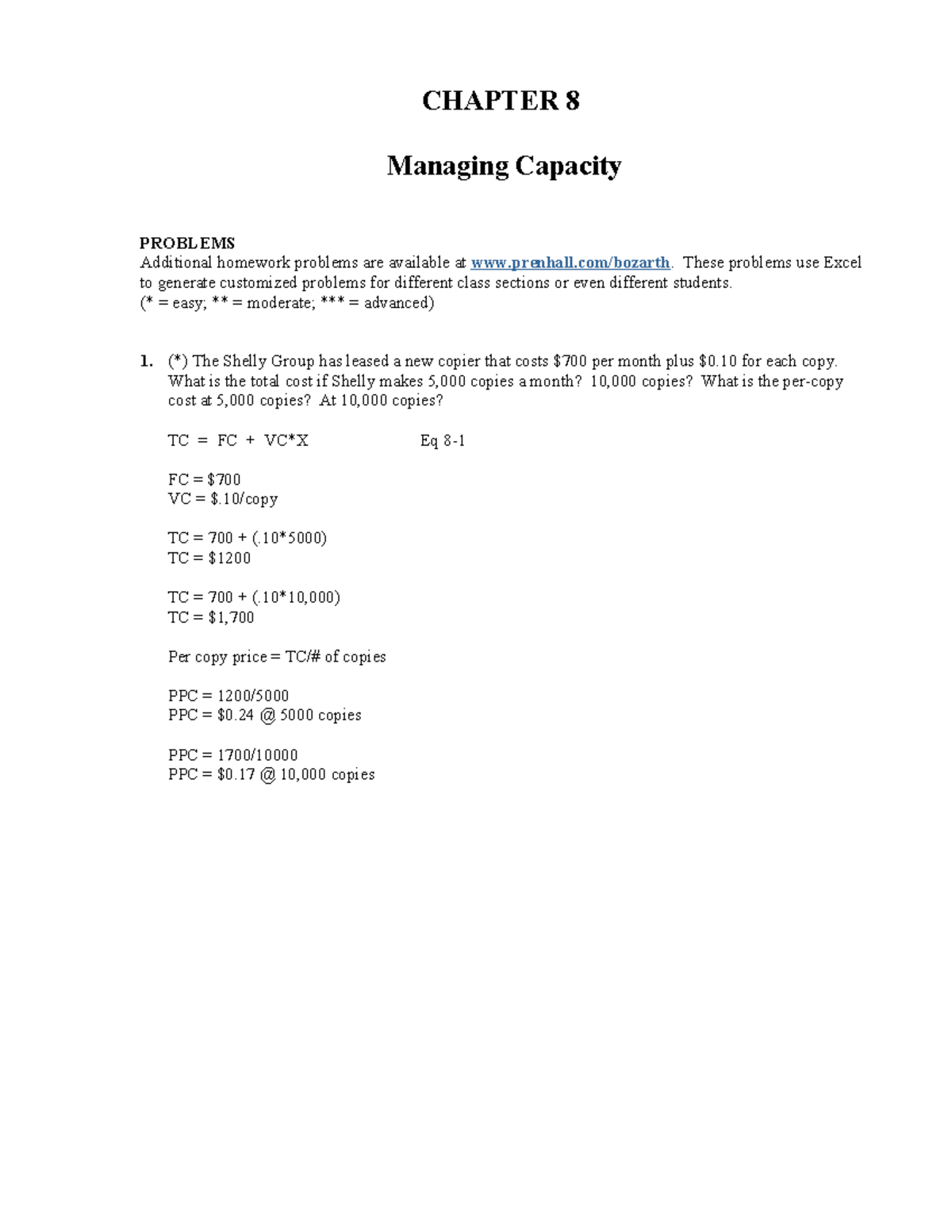 Pdfcoffee - Operations management chapter 16 answers for the problems ...