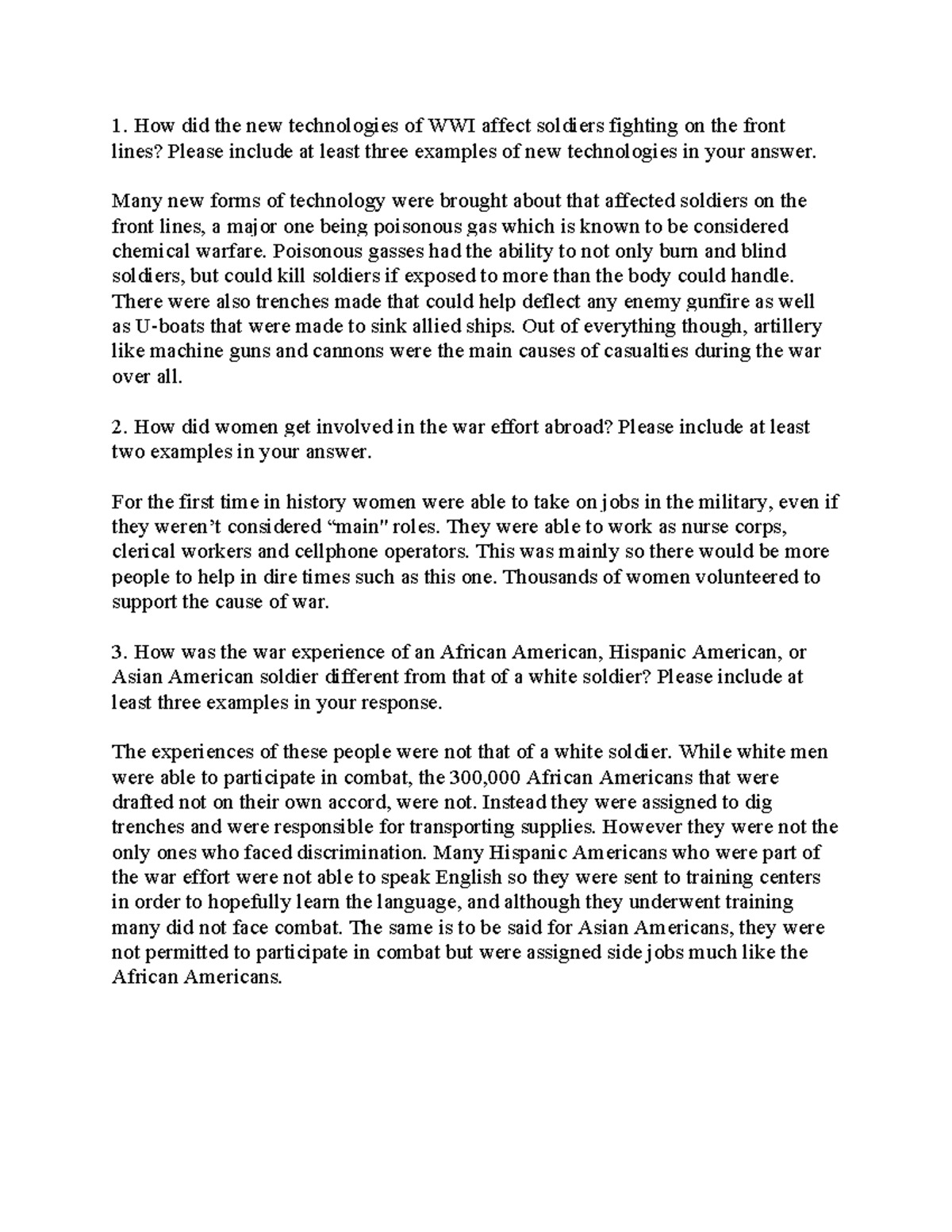 A new kind of War - How did the new technologies of WWI affect soldiers ...