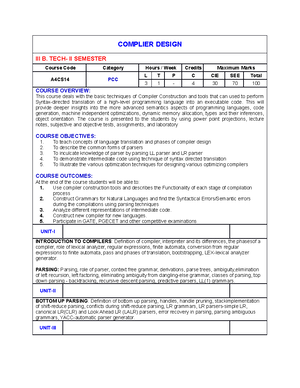 UNIT I -INTRODUCTION TO AUTOMATA - AUTOMATA AND COMPILER DESIGN(ACD) UNIT I -INTRODUCTION TO ...