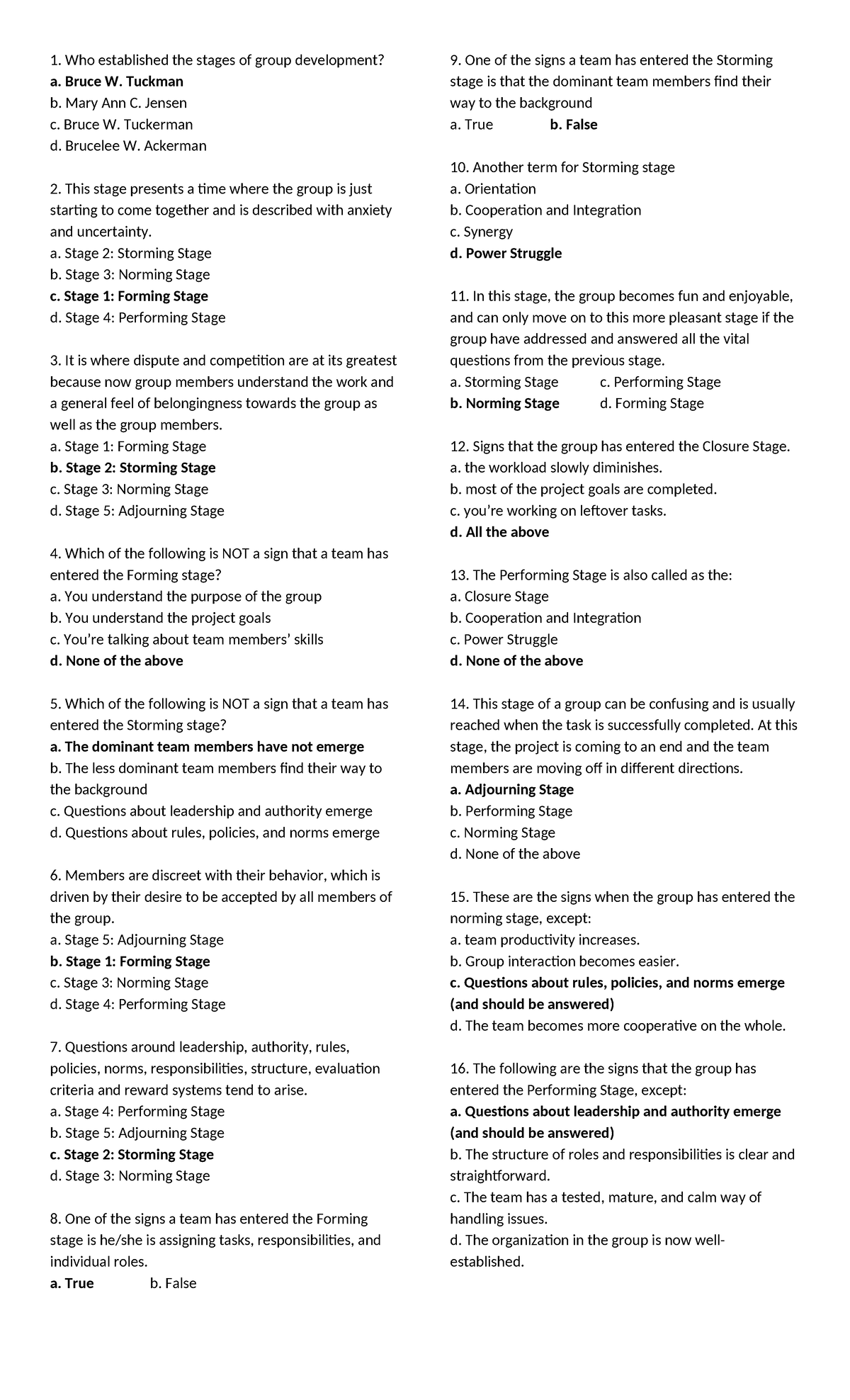 30-questions-G5 - 30-questions-G5 - Who established the stages of group ...