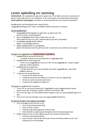 Samenvating werkveld en beleid 2 - S A M E N L E V I N G , I N T E G R ...