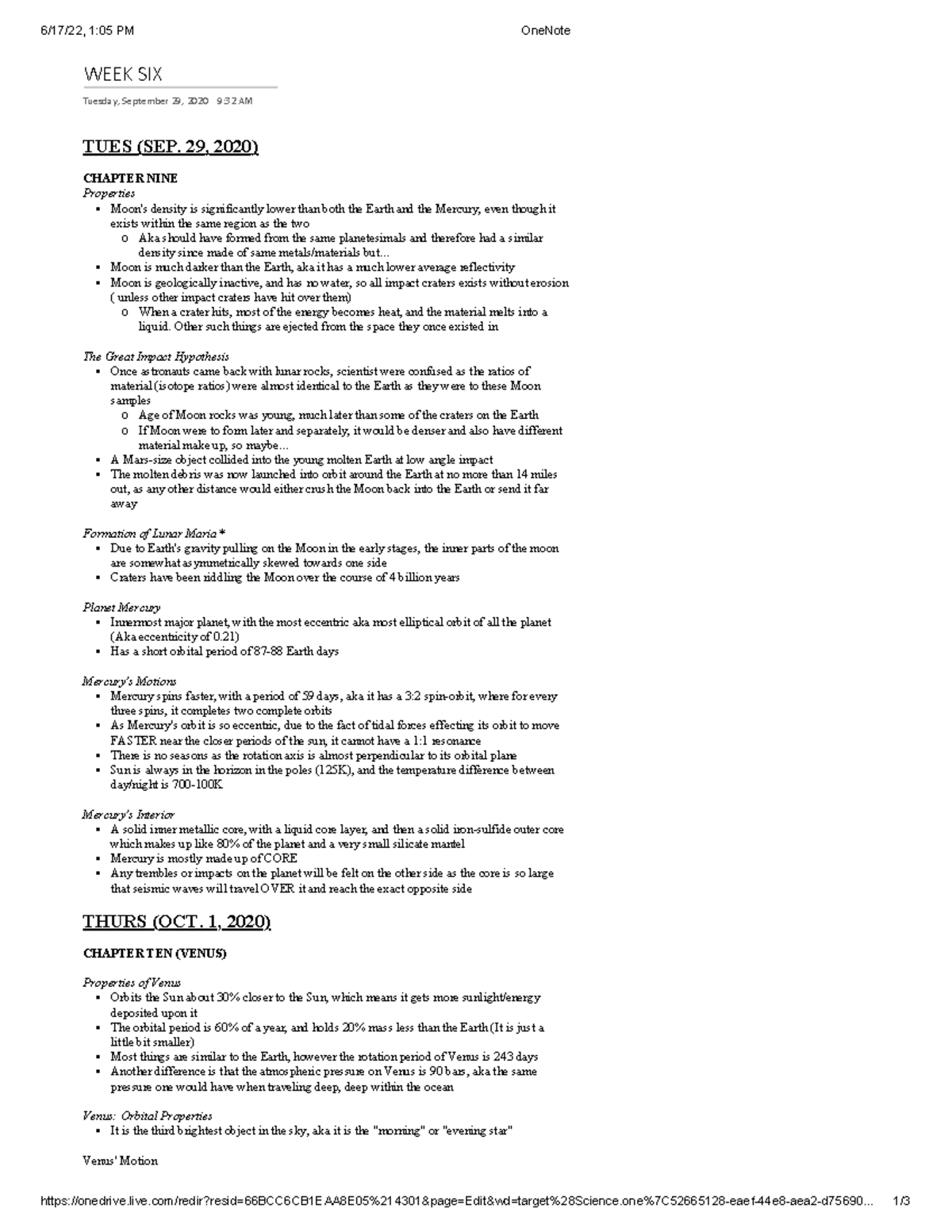 AST 301 - Chapter 9 - 10 - The Fall Semester of 2020 to 2021 in intro ...