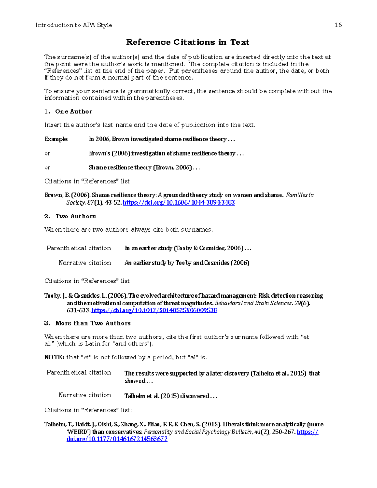 APA Style A Student Guide/Manual (7th edition) - References and ...