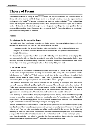 Plato Theory Forms 3 - dgfhm - © Michael Lacewing Plato’s theor y of ...