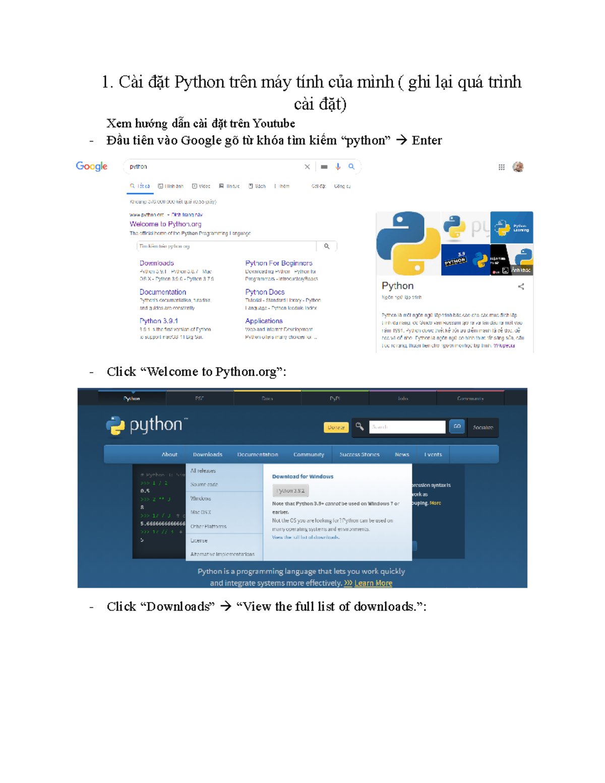 Trần Thị Phương Thảo 2017 2831 Assignments 1 24 2 2021 - 1. Cài đặt ...