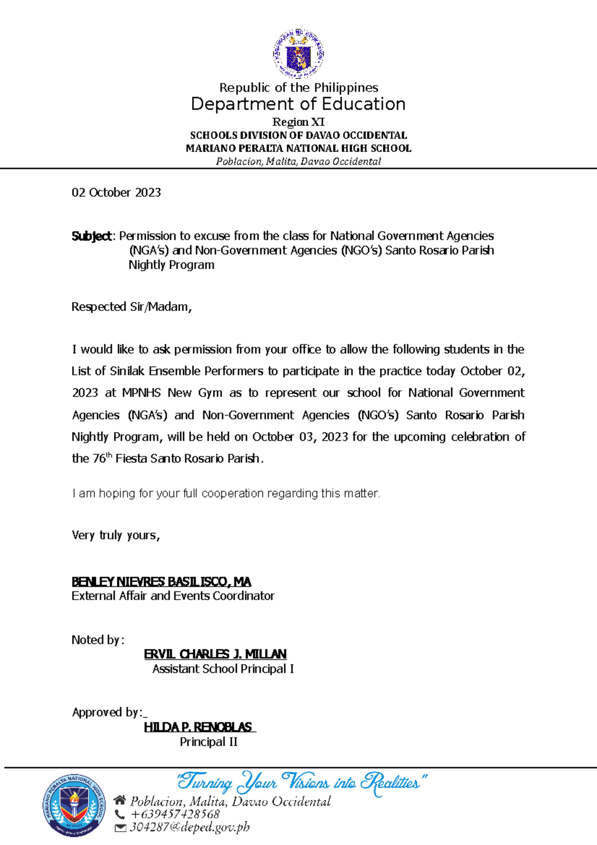 Blank Header Foorter A4 Size - Republic of the Philippines Department ...