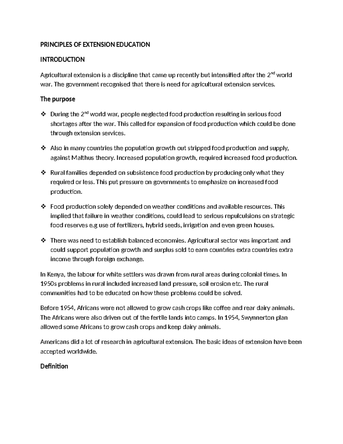 Principles OF Extension Education - PRINCIPLES OF EXTENSION EDUCATION ...