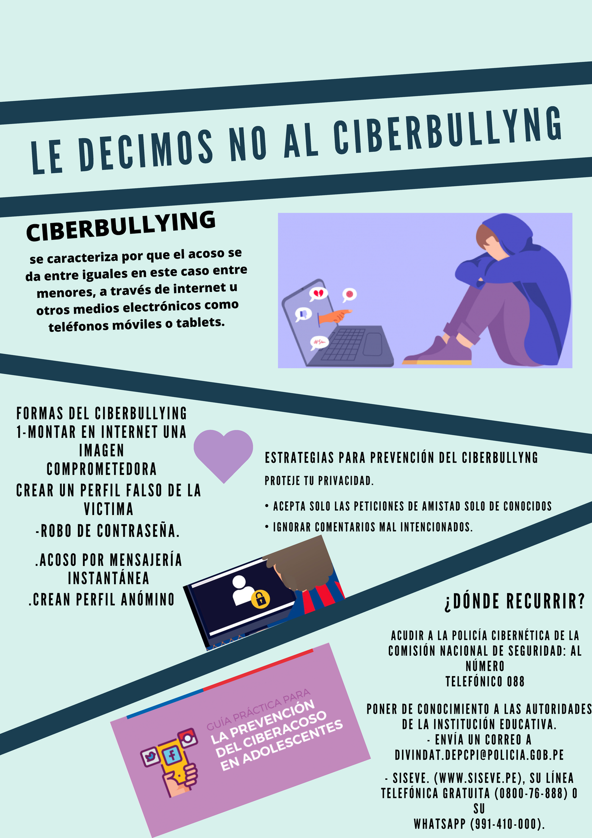 Afiche LE Decimos NO AL Ciberbullying - LE DECIMOS NO AL CIBERBULLYNG ...