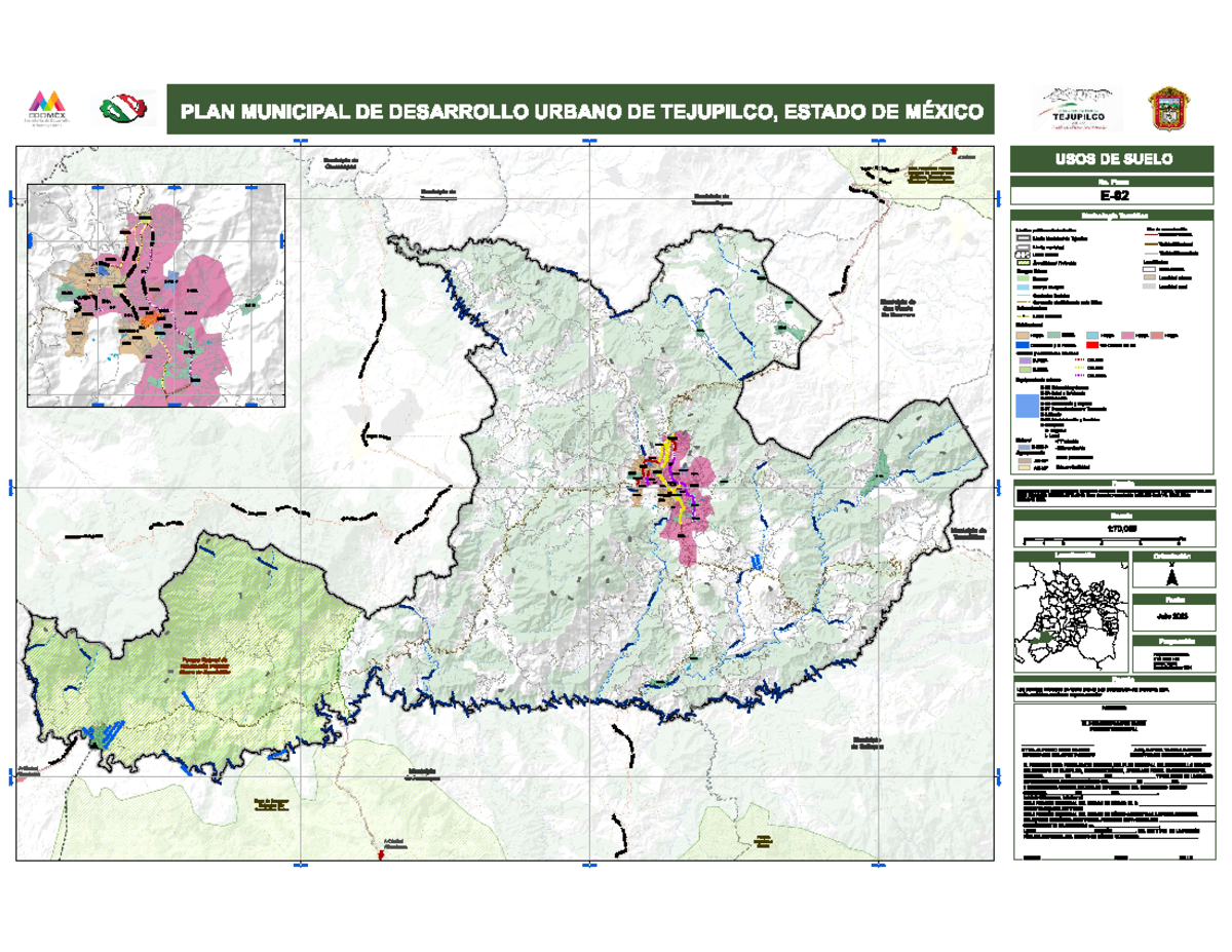 Usos de suelo - PLAN MUNICIPAL DE DESARROLLO URBANO DE TEJUPILCO ...