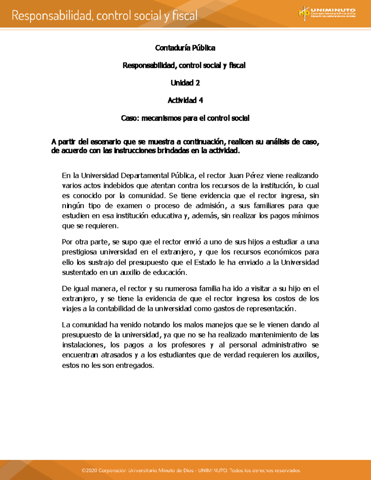 Uni2 act4 cas mec par con soc - Contaduría Pública Responsabilidad, control social y fiscal ...