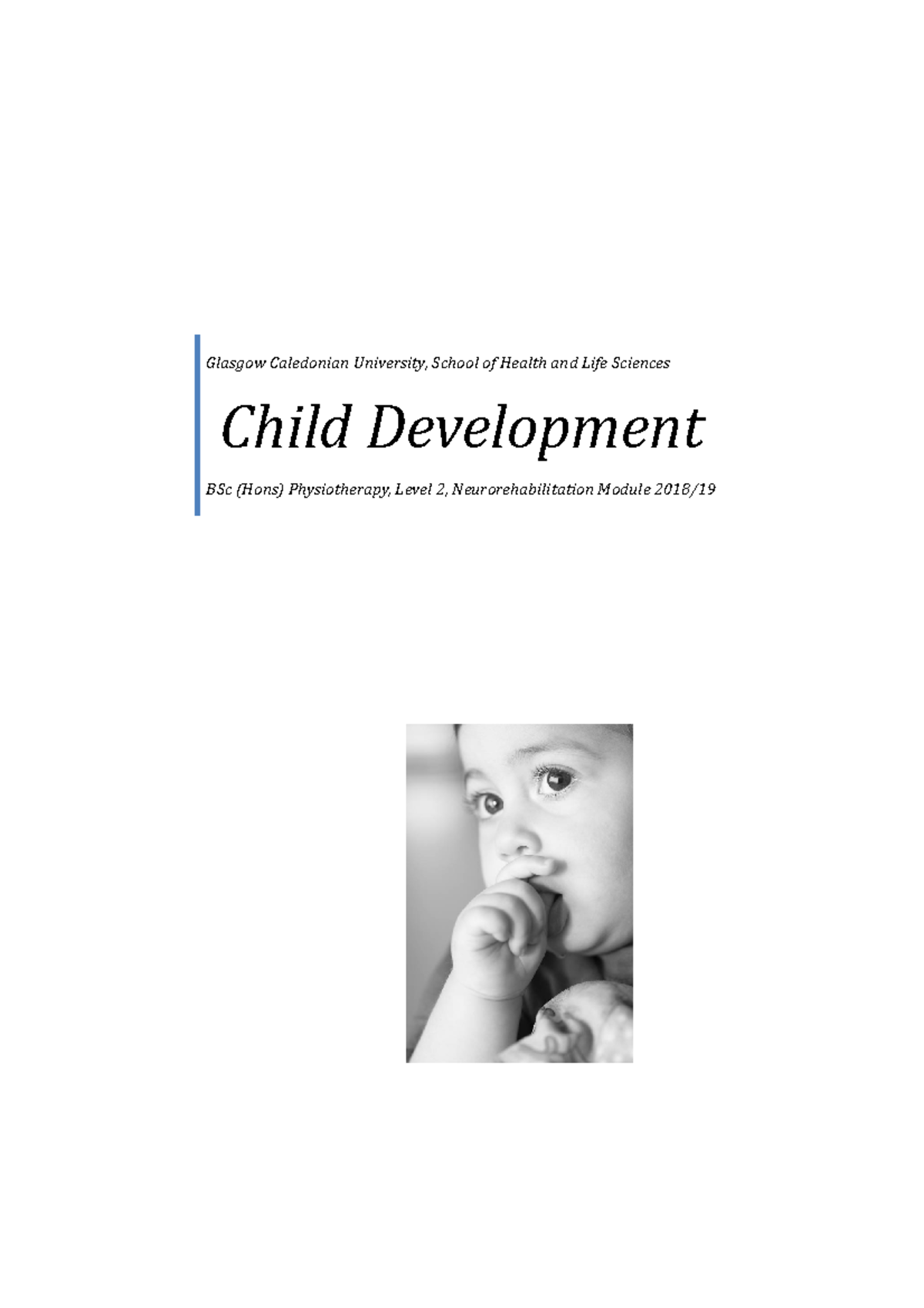 Neuro-Child Development - Glasgow Caledonian University, School of ...