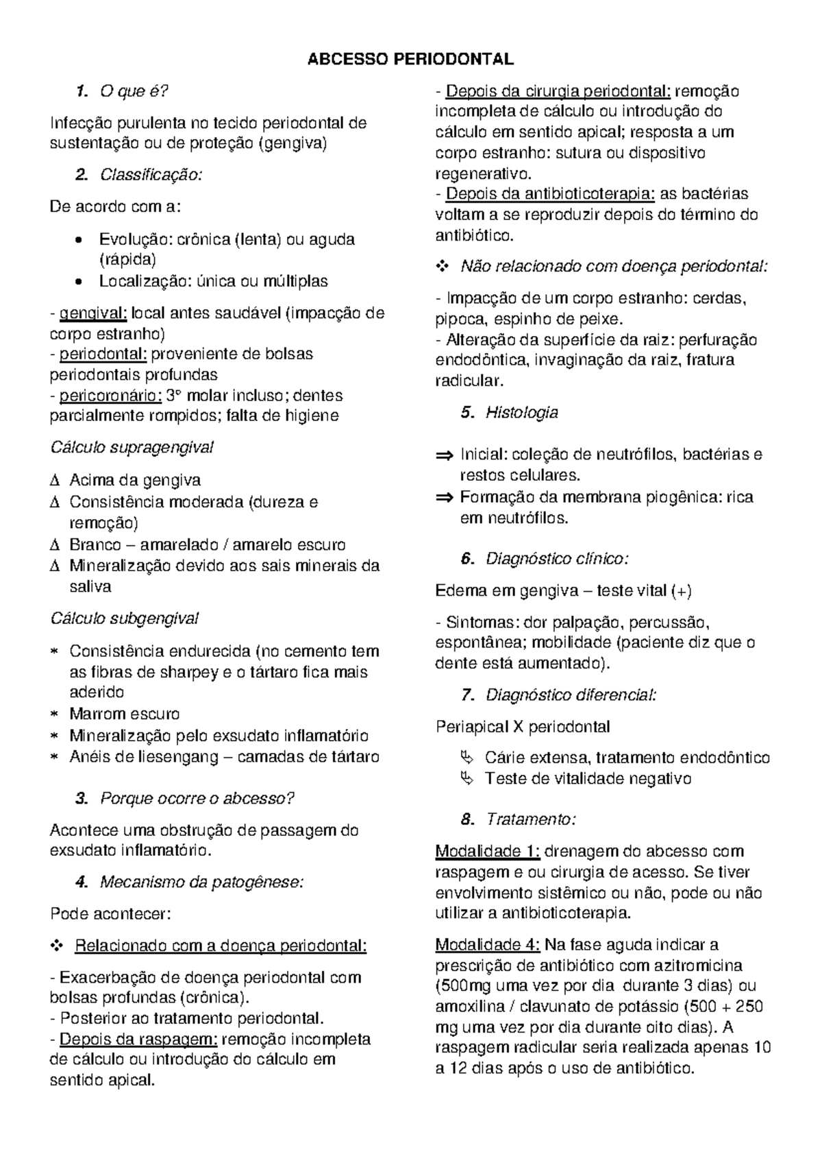 Abcesso periodontal - ABCESSO PERIODONTAL O que é? Infecção purulenta ...