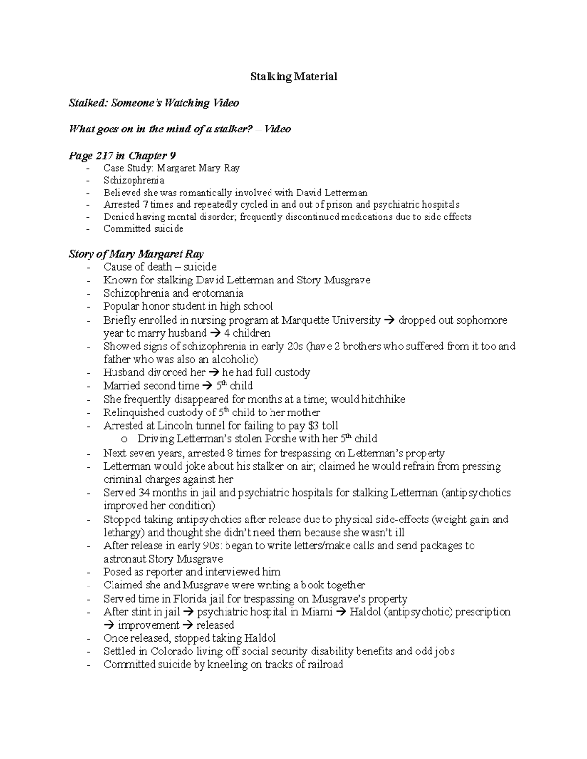 Stalking Material - Stalking Material Stalked: Someone’s Watching Video ...