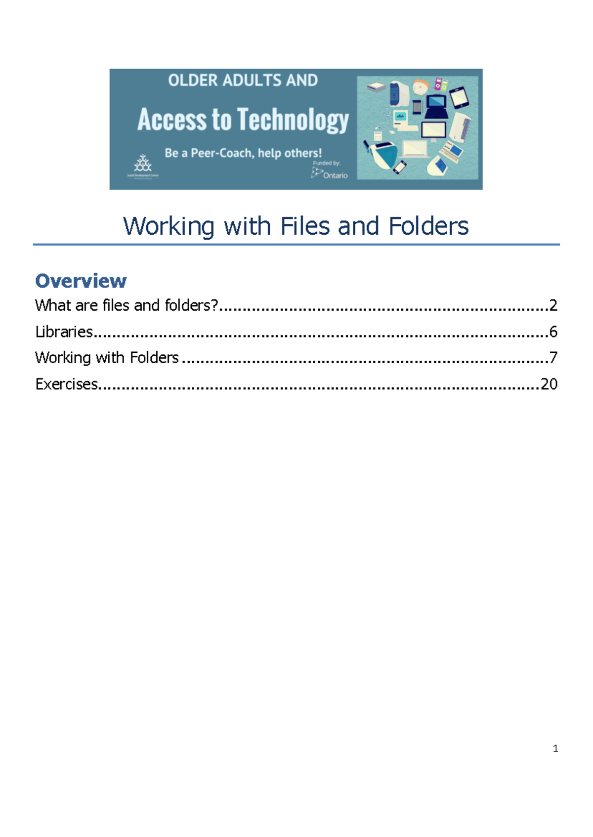 Files and Folders Handout BEST - Working with Files and Folders ...