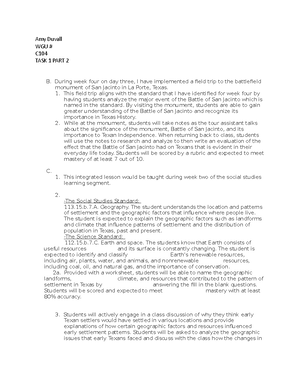 Social Studies Learning Segment - Outline Central Focus Elementary ...