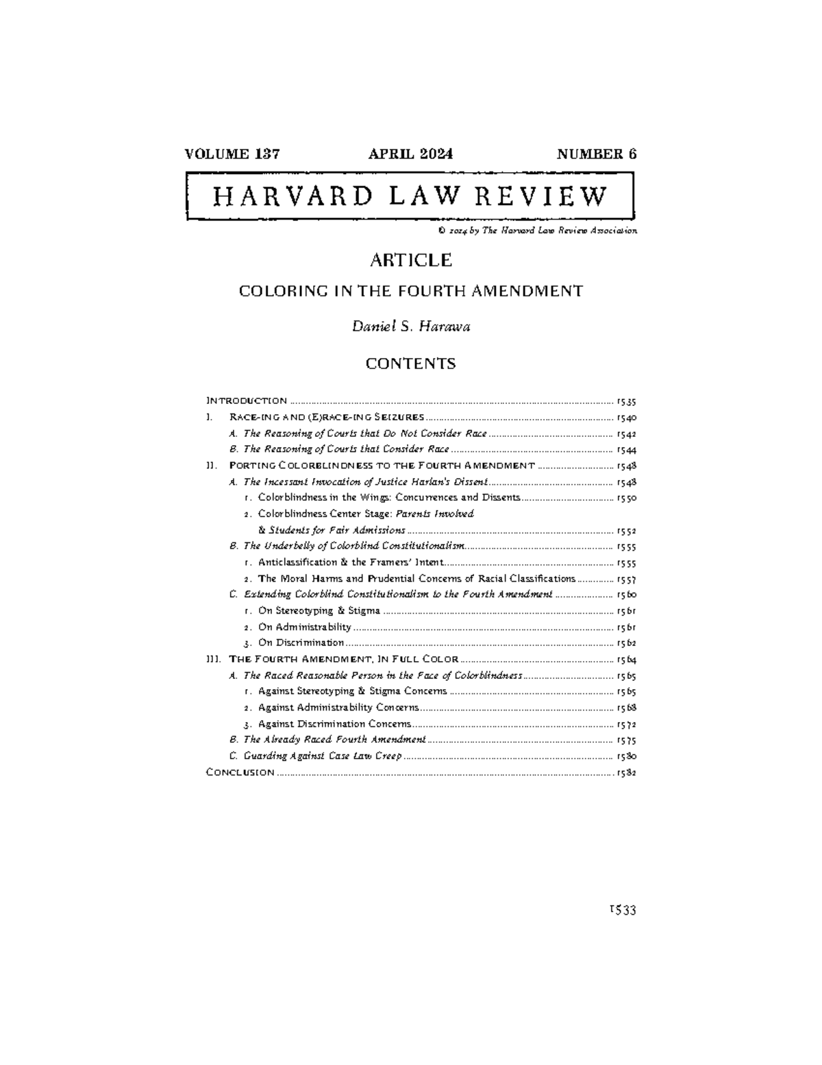 137-Harv.-L - Law Essays - © 2024 by The Harvard Law Review Association ...
