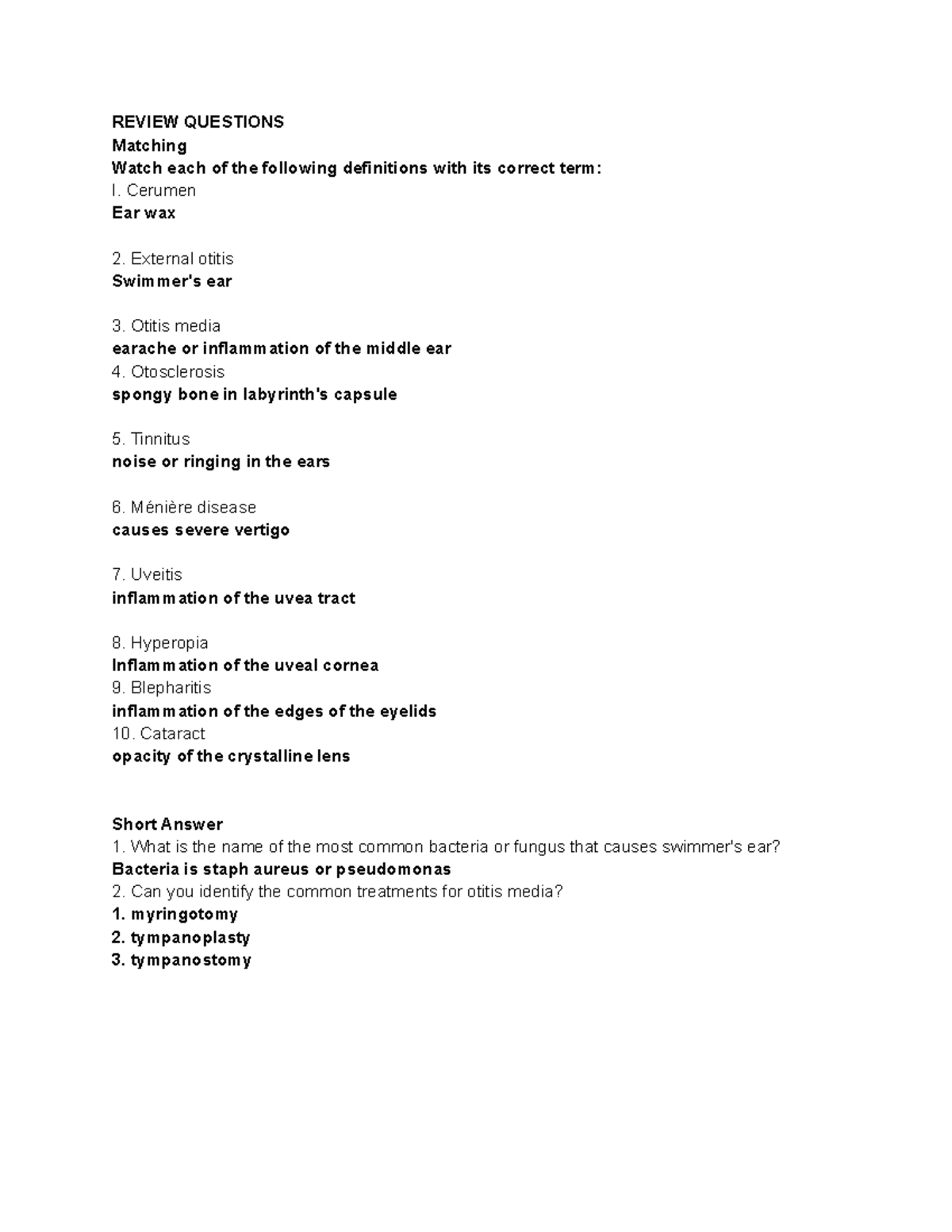 Ch. 17 HW - this is is hard but these are the hw - REVIEW QUESTIONS ...