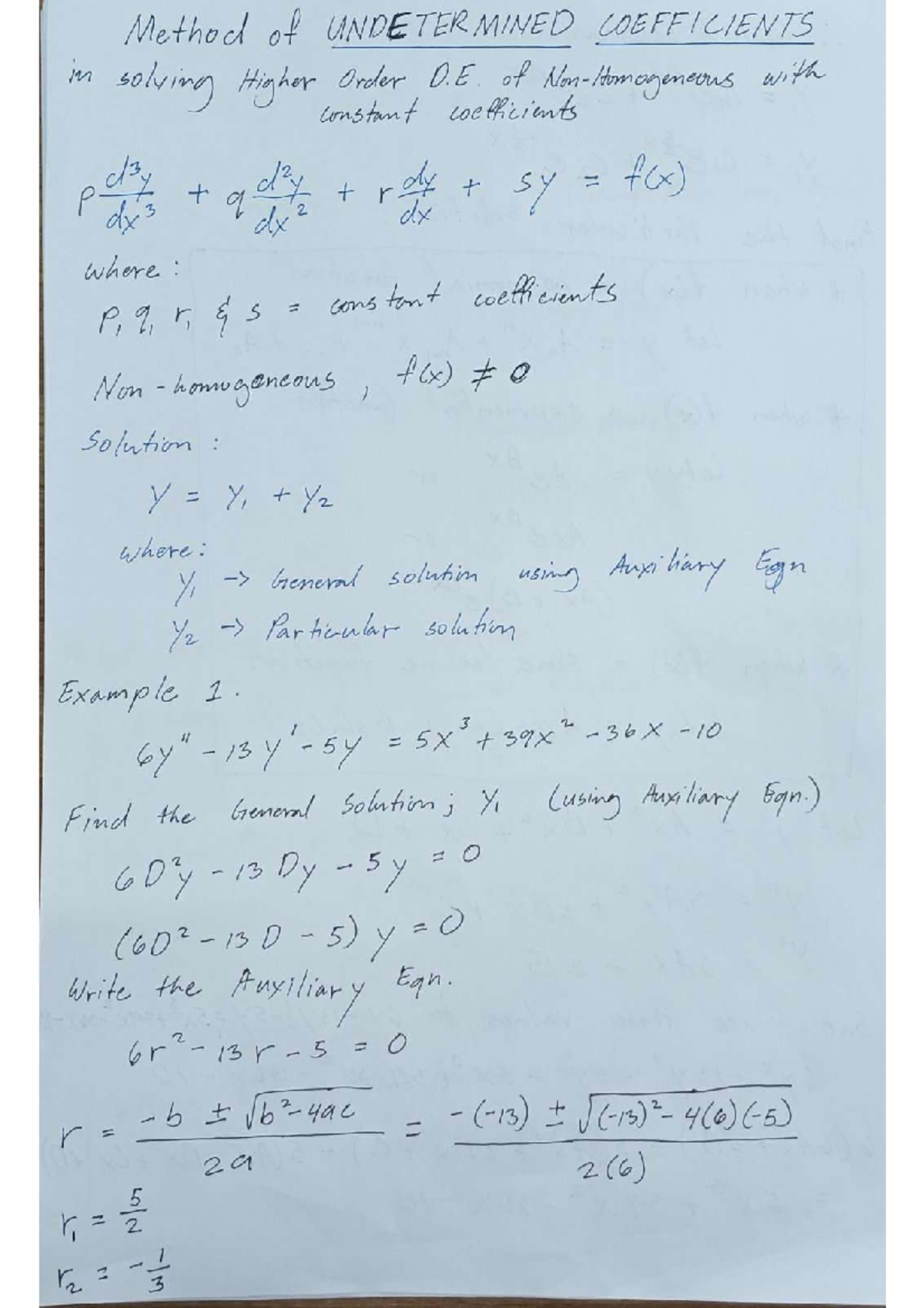 Differential Equation - Bachelor of Science in Civil Engineering - Studocu