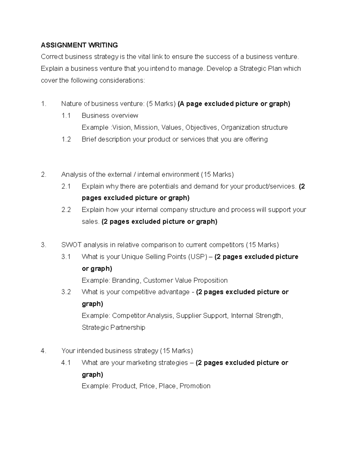 Assignment Writing for operation - ASSIGNMENT WRITING Correct business ...
