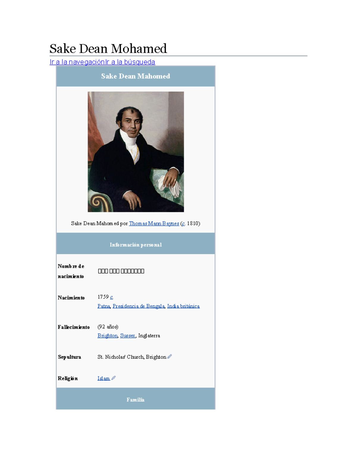 Sake Dean Mohamed historia Dean Mohamed histori Dean Mohamed histori ...