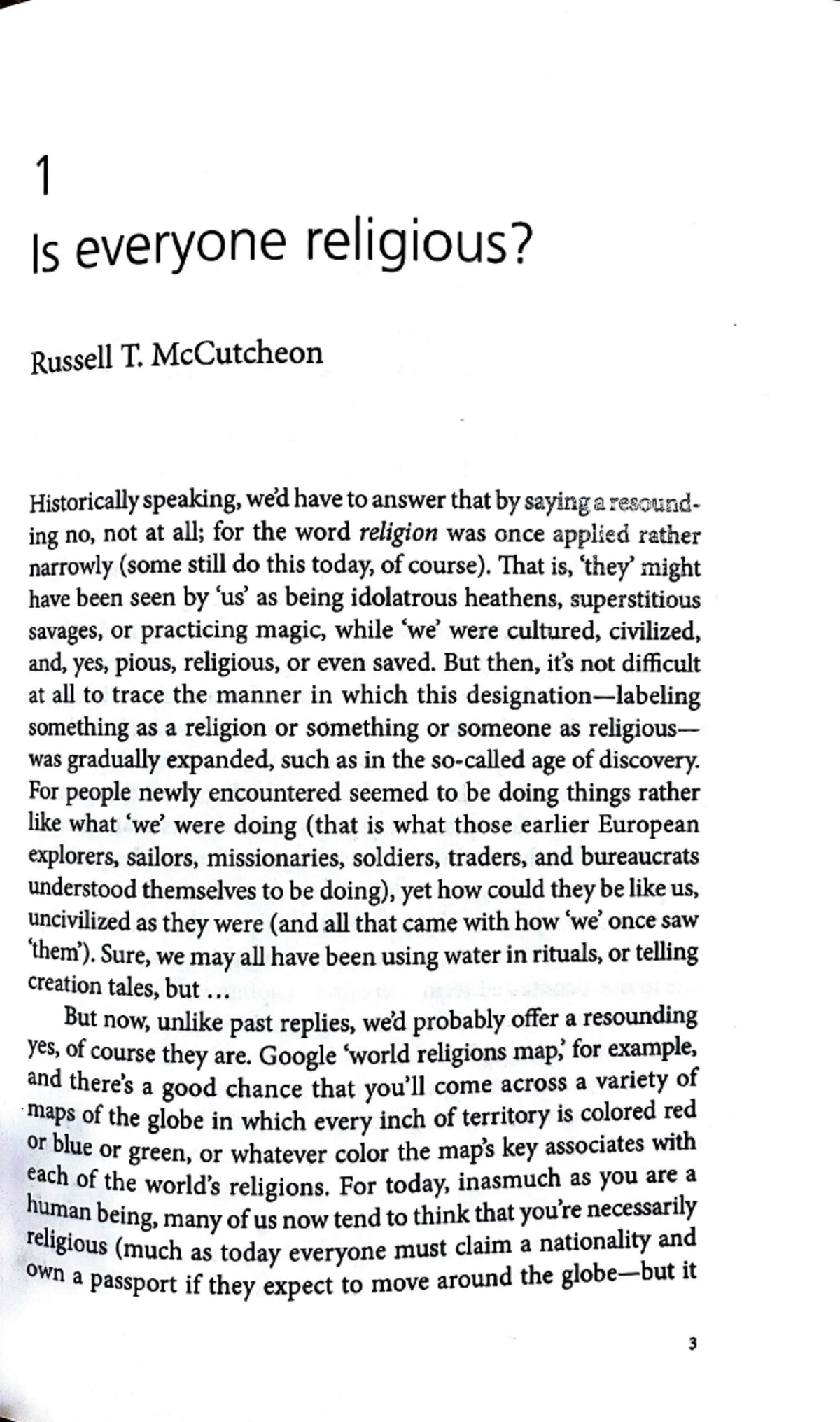 Religion in 5 Minutes Chapter 1-8 - SCAR1SC3 - Studocu