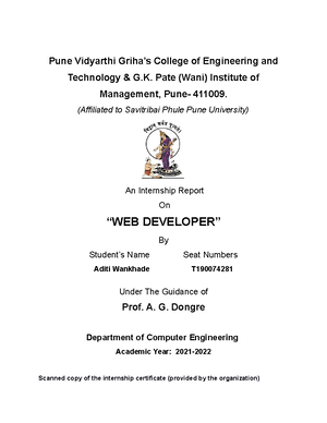 SCOE LP-III Lab Manual - Siddhant College Of Engineering, Sudumbre,Pune ...