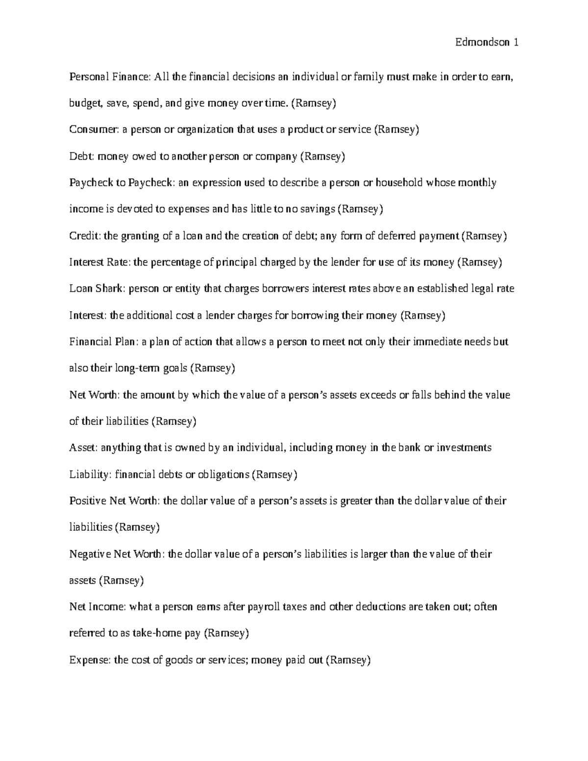 Wade Edmondson - Chapter 01 Vocabulary - Google Docs - Edmondson 1 ...