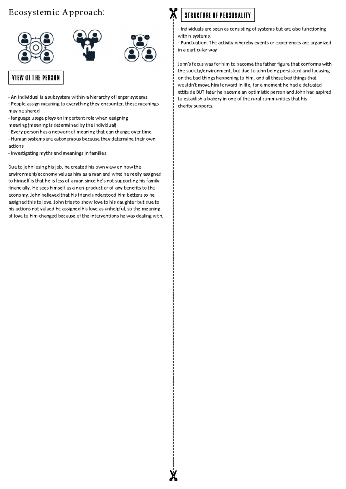 Ecosystemic+Approach - SOCY121 - Ecosystemic Approach: VIEW OF THE ...