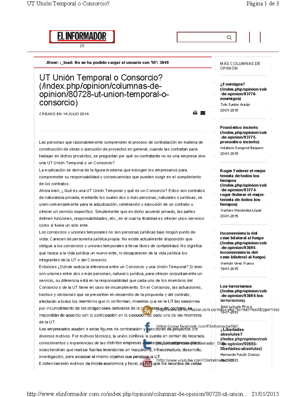 Union Temporal o Consorcio - CREADO EN 14 JULIO 2014 G á JUser: :_load ...