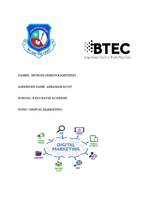 S6 Computer Science Assessment NO 3 Marking Guide - KING DAVID ACADEMY ...