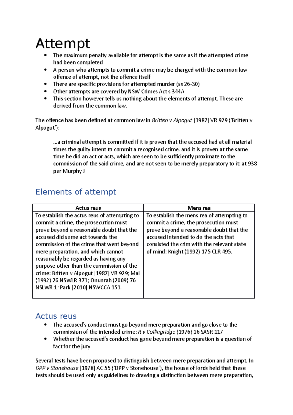 Attempt - Attempt The maximum penalty available for attempt is the same ...