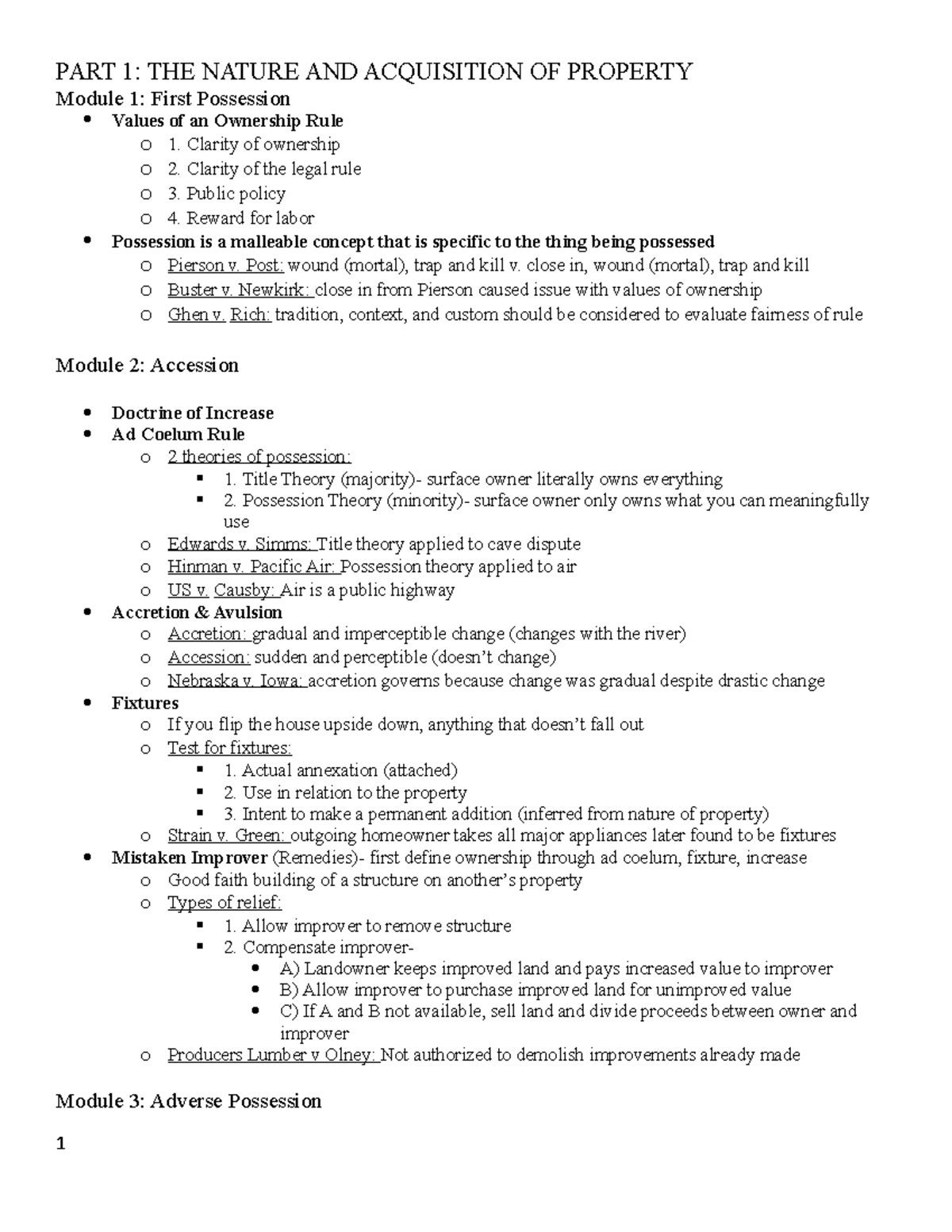 Property Attack - Derived from the powerpoint slides - PART 1: THE ...