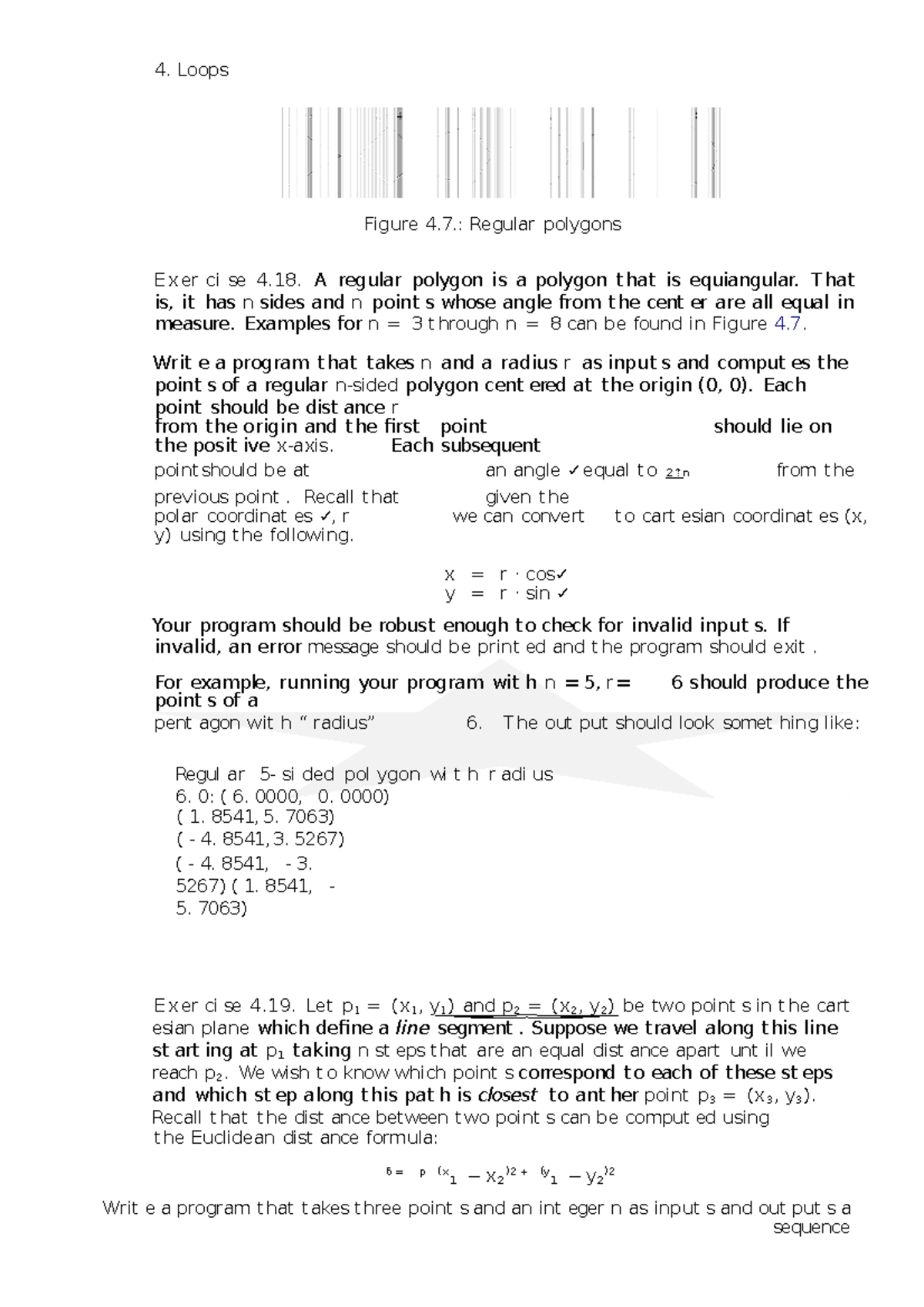 Cs115 intro to computer science - Loops Figure 4.: Regular polygons E x er ci se 4. A regular ...