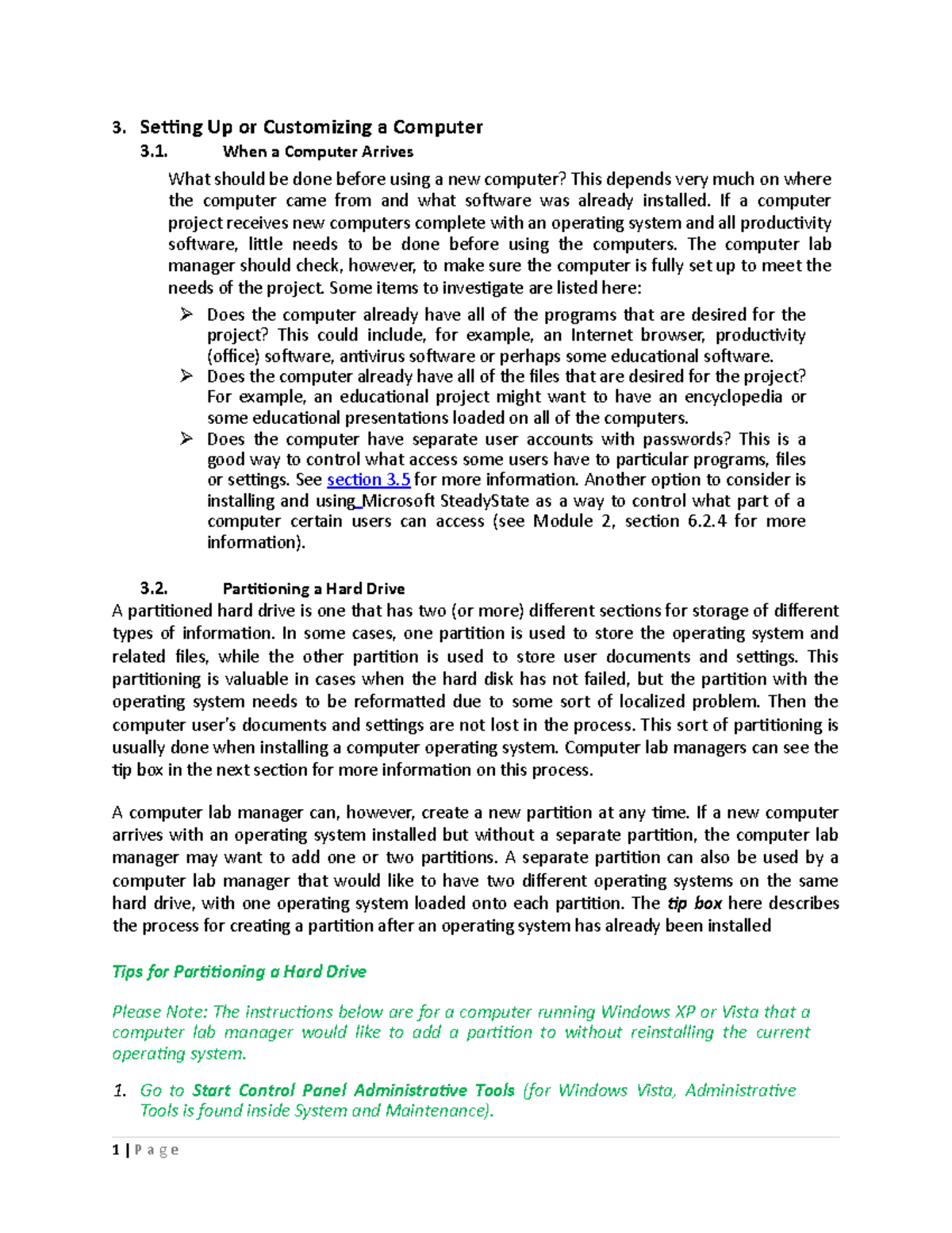 Chapter 3 - INTRODUCTION IT - 3. Setting Up or Customizing a Computer ...