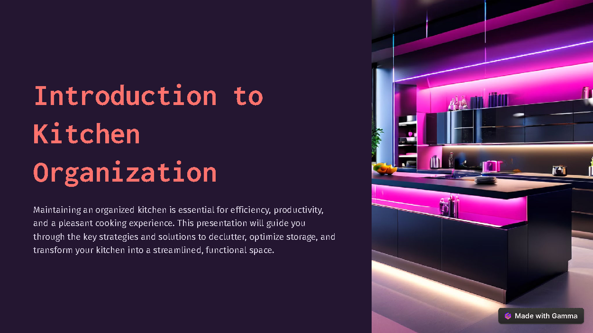 Introduction-to-Kitchen-Organization - Introduction to Kitchen ...