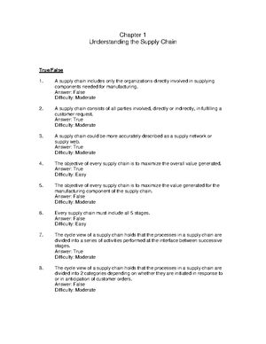 Supply Chain Information Technology Second Edition - (Chapter 01 Supply ...