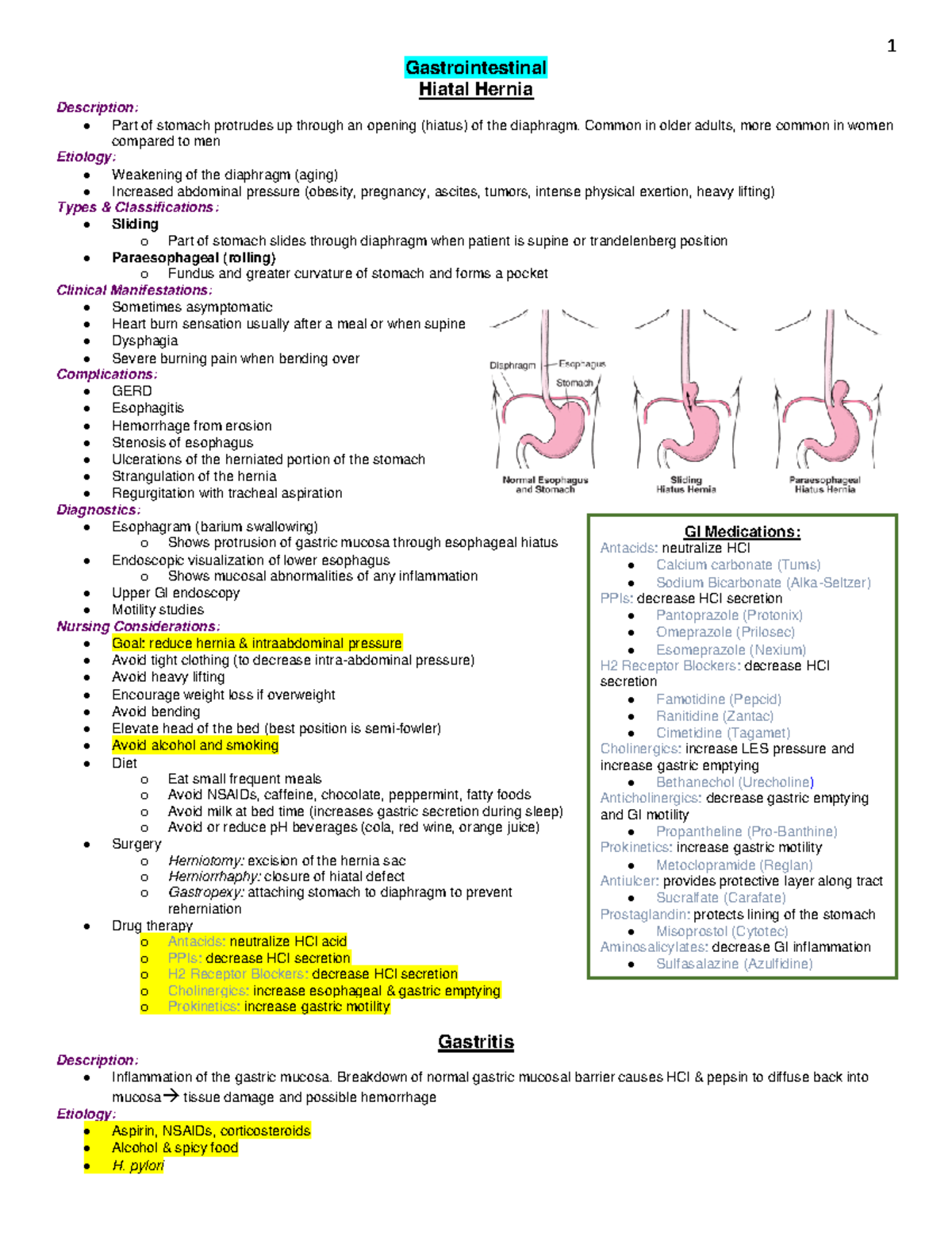 Gastrointestinal - Gastrointestinal Hiatal Hernia Description: - Part ...