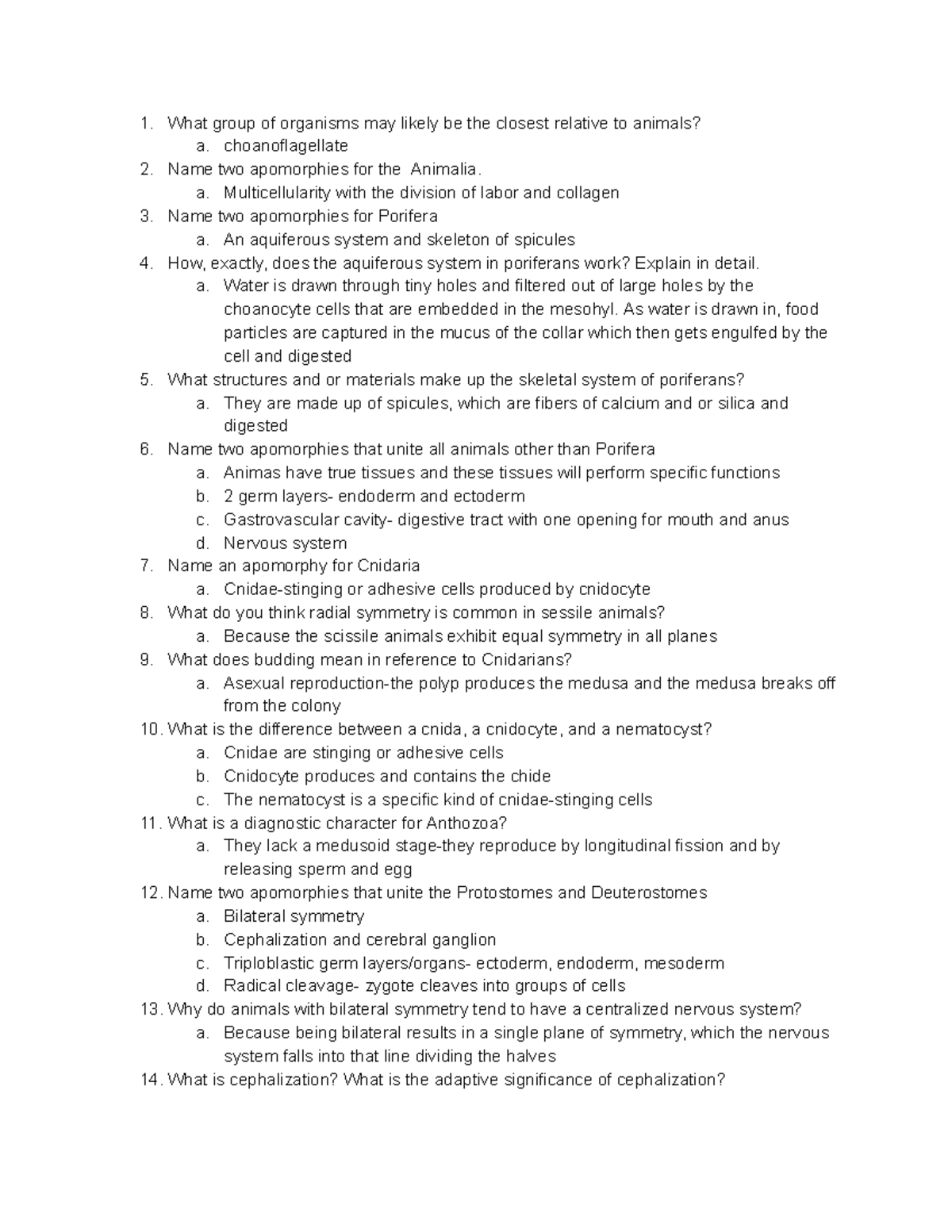 Bio 204 lab 9 lab questions and answers - Google Docs - What group of ...