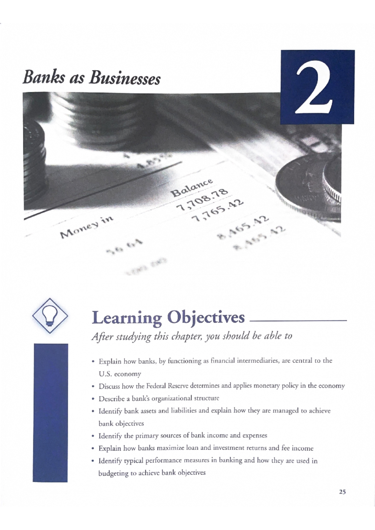 Chap 2 - Book - principal of banking - Banks as Businesses Balance ...